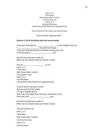 HEY! LET’S LEARN NEW WORDS: USING ENGLISH SONGS TO ENHANCE VOCABULARY ...