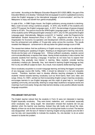 HEY! LET’S LEARN NEW WORDS: USING ENGLISH SONGS TO ENHANCE VOCABULARY ACQUISITION AMONG ...