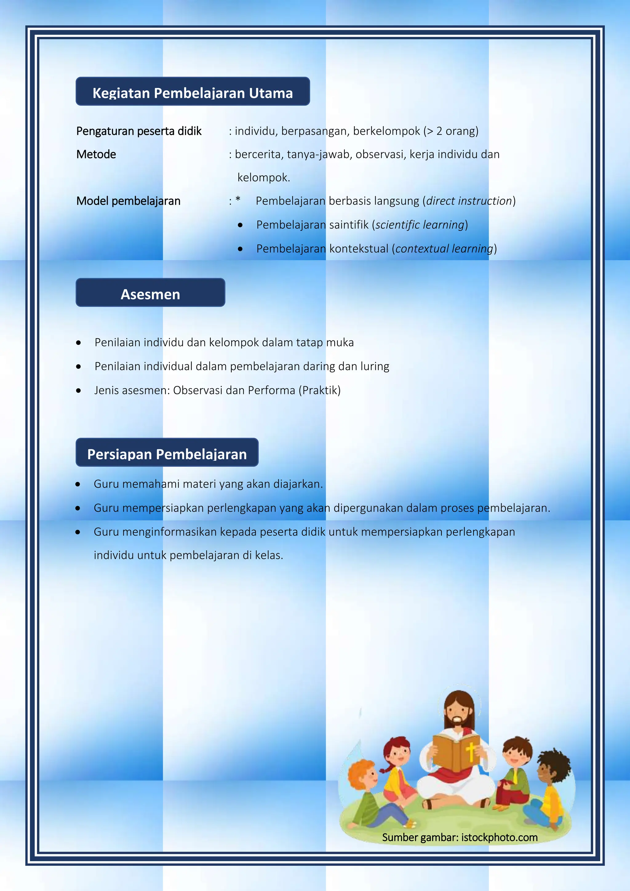 Modul Ajar Agama Kristen Fase A Kurikulum Merdeka | DOCX
