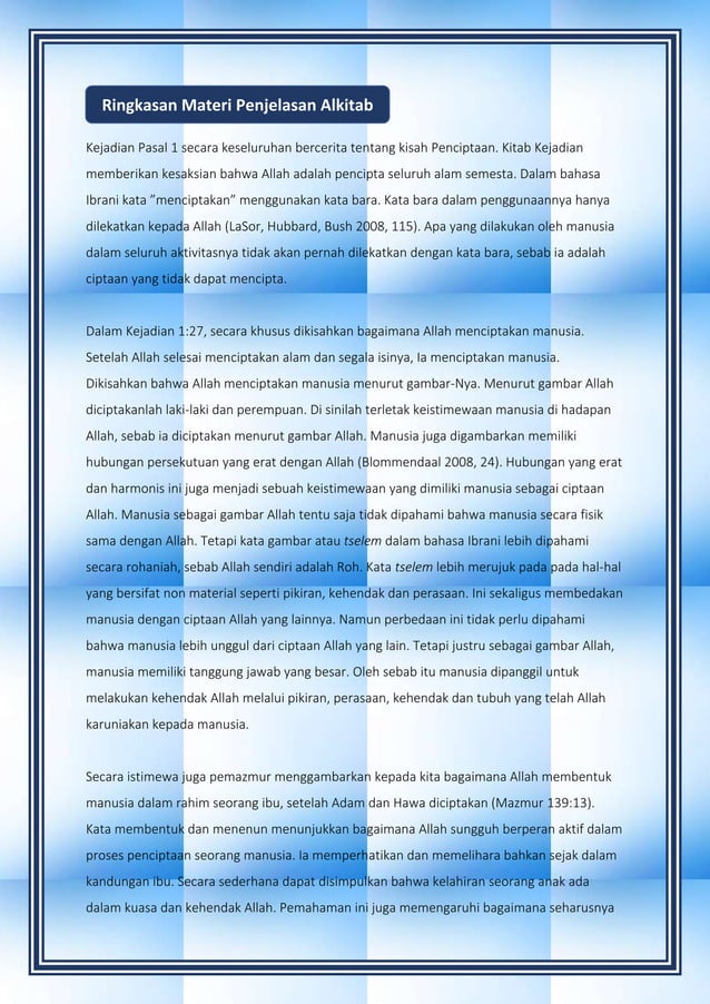 Modul Ajar Agama Kristen Fase A Kurikulum Merdeka | DOCX