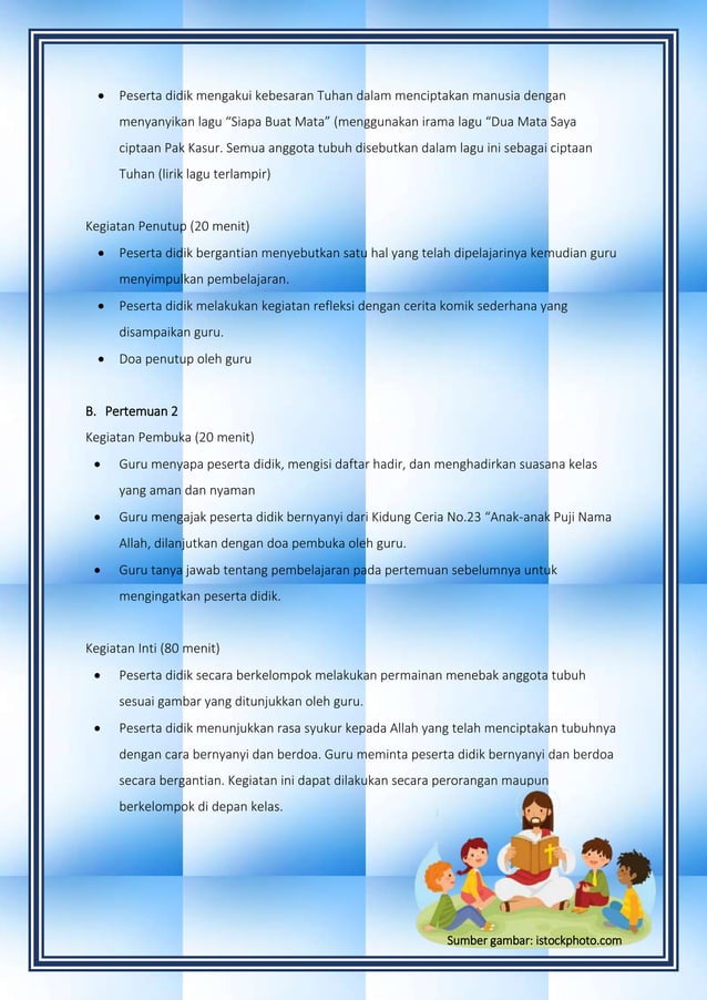 Modul Ajar Agama Kristen Fase A Kurikulum Merdeka | DOCX