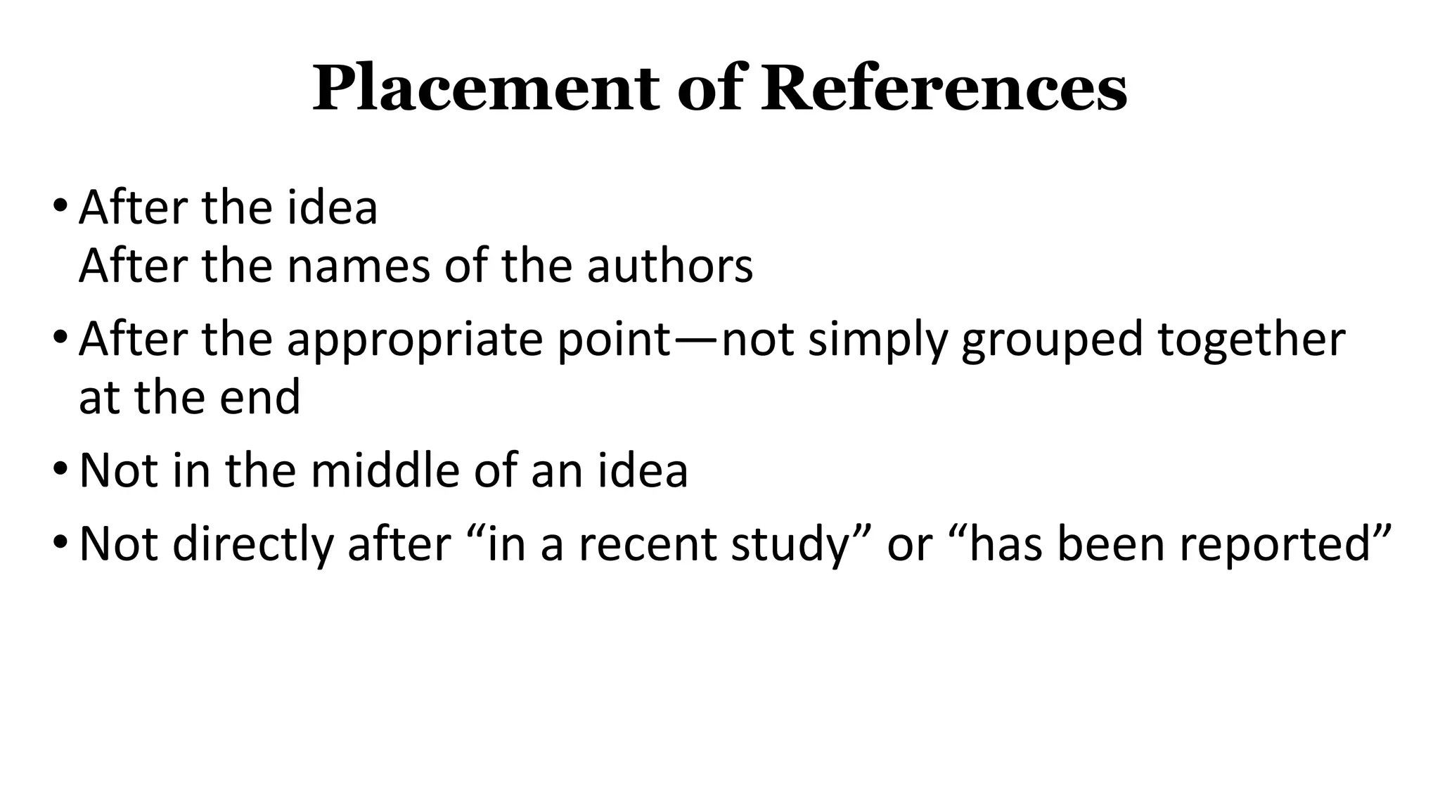 references and plagiarism | PPTX