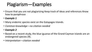 references and plagiarism | PPTX