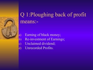 Finance Quiz | PPT
