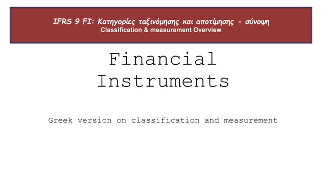 1 Financial Instruments Classification and measurement.pptx | Free Download