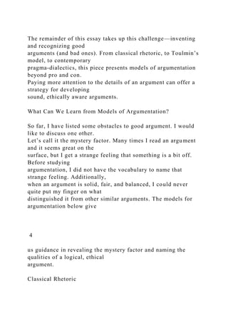 1 Finding the Good Argument OR Why Bother With Logic b.docx