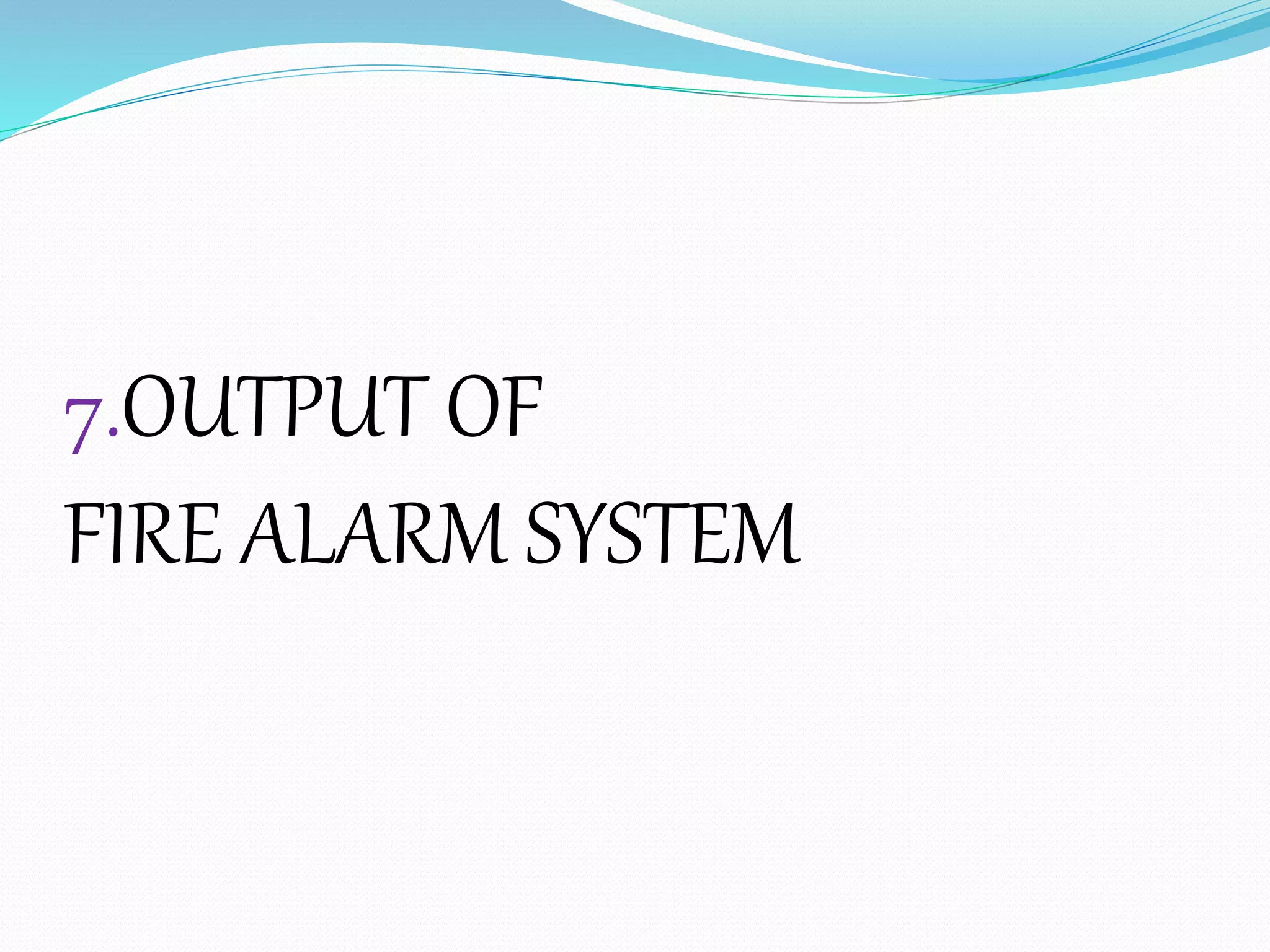 fire alarm system | PPTX