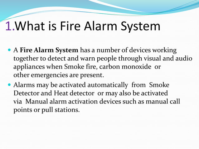 fire alarm system | PPTX