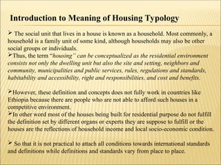 Housing Typology Survey Lecture Note.ppt