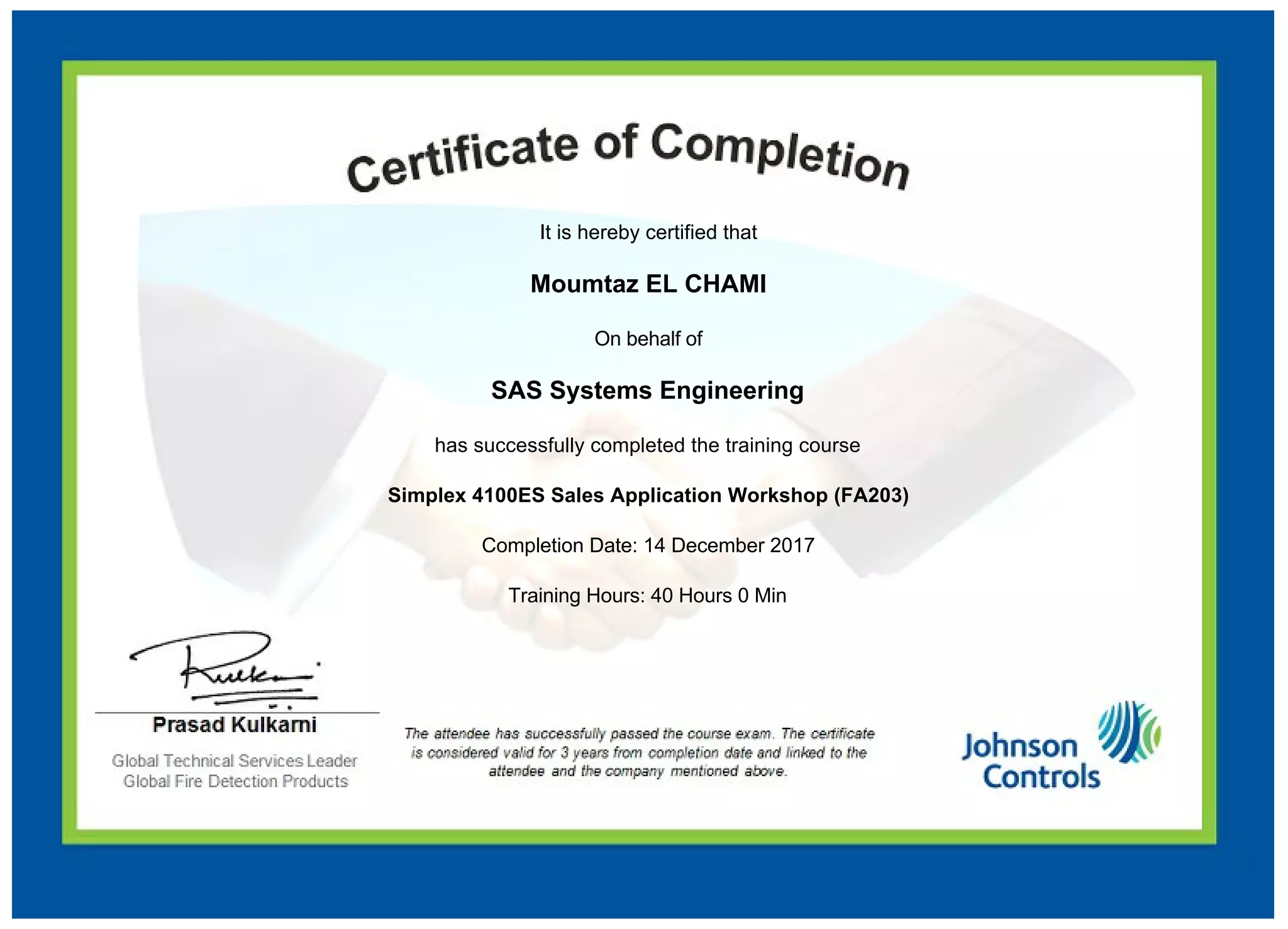 Simplex 4100 es certificate | PDF