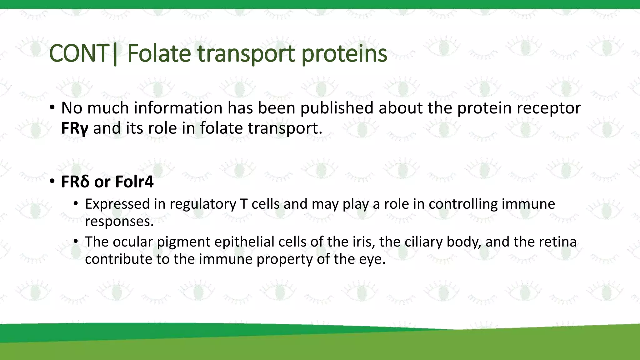 Folic acid deficiency and vision | PPTX