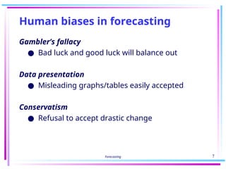 Forecasting Dr. Everette S. Gardner, Jr. Forecasting.ppt
