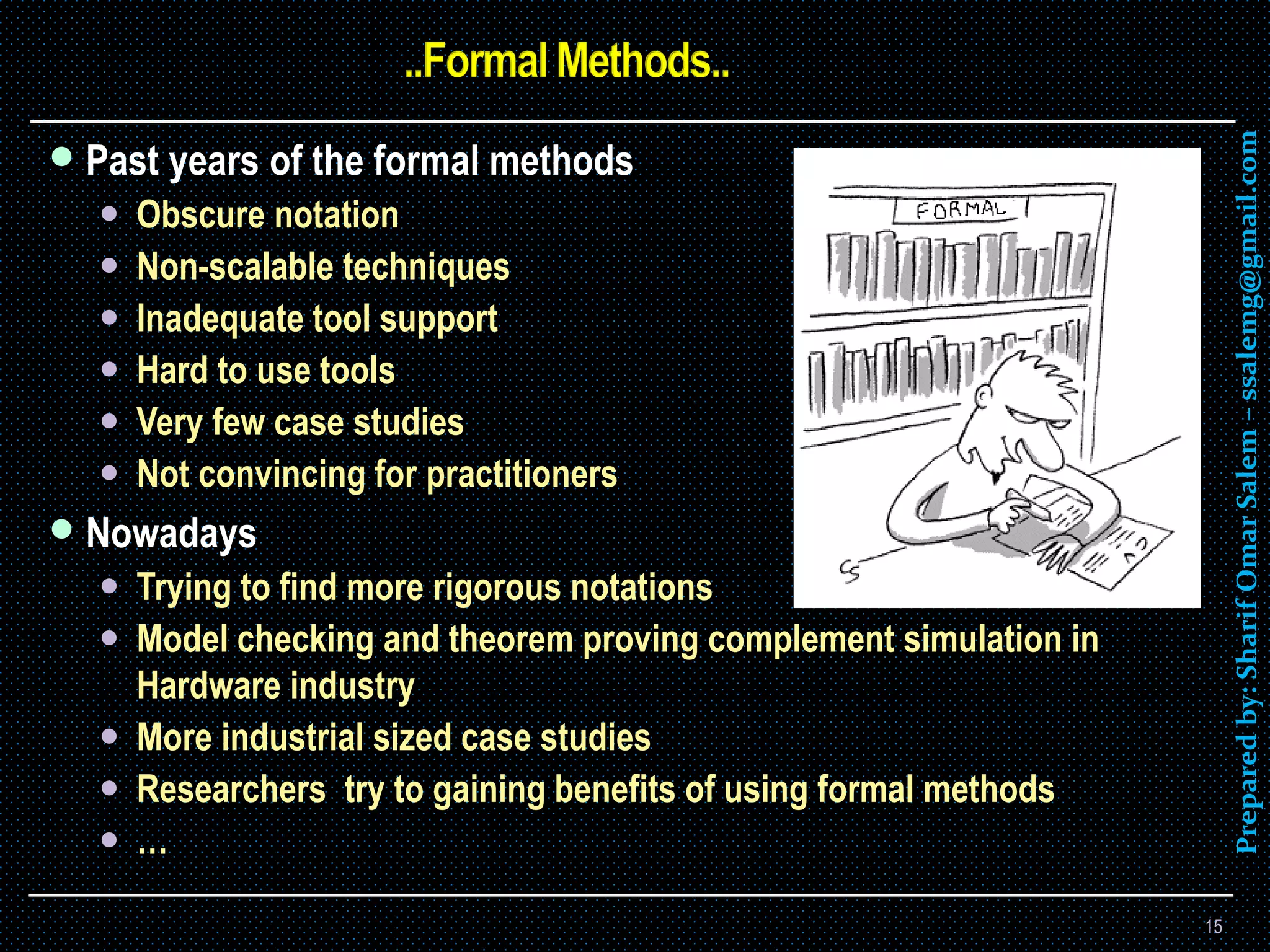 #1 formal methods – introduction for software engineering | PPTX