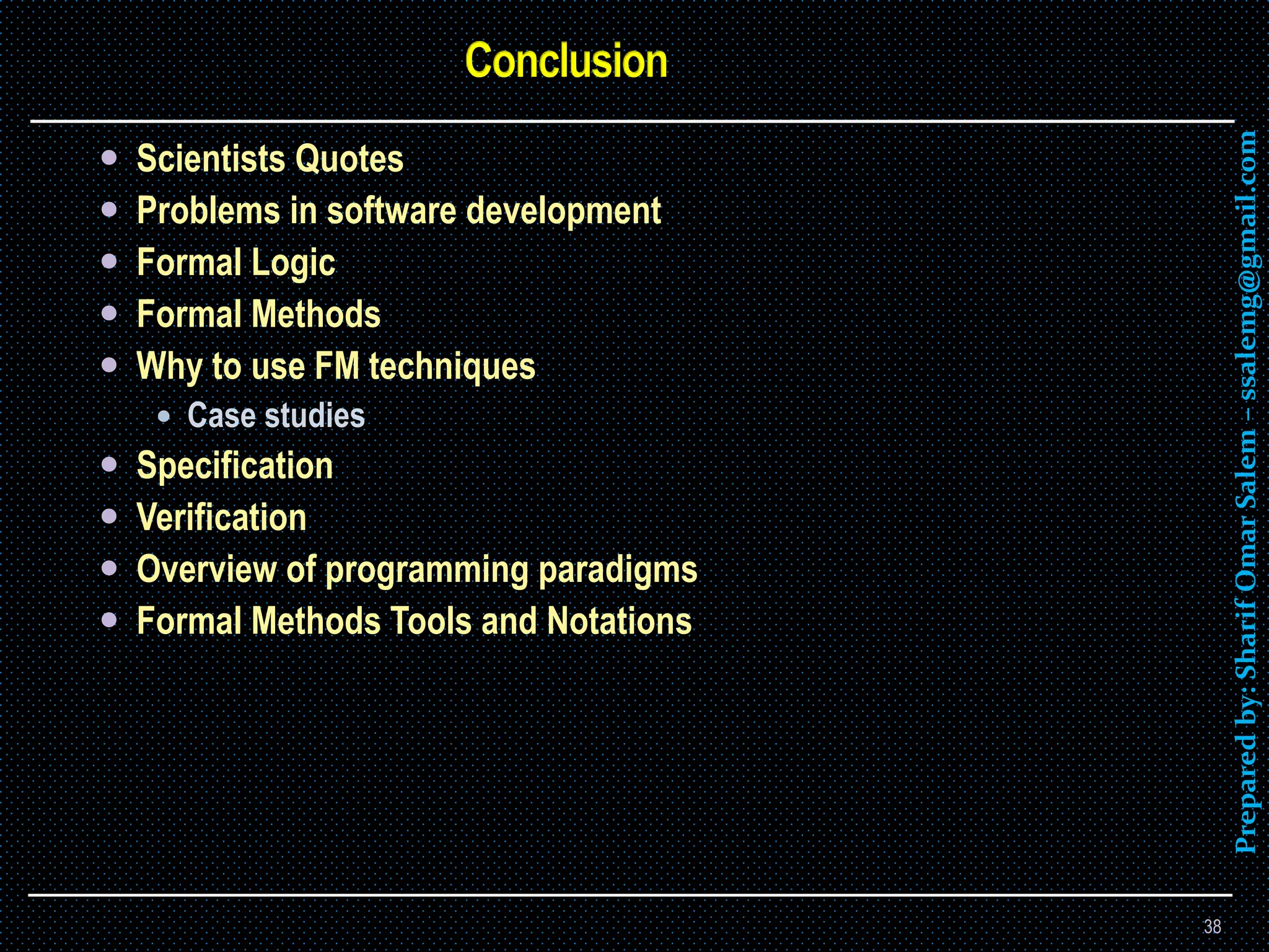 #1 formal methods – introduction for software engineering | PPTX