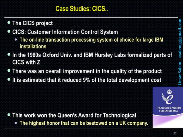 #1 formal methods – introduction for software engineering | PPTX