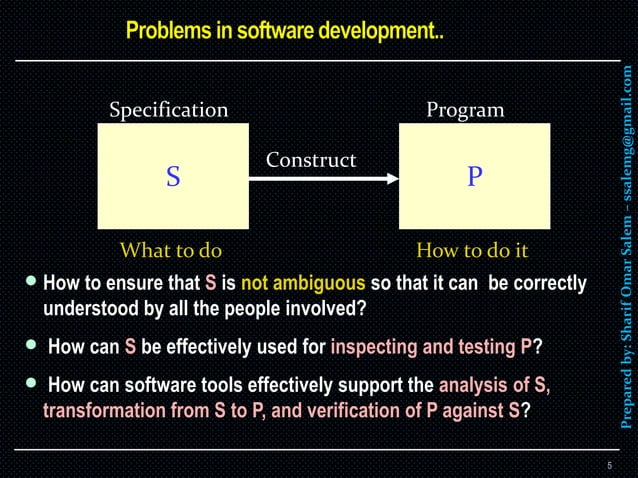 #1 formal methods – introduction for software engineering | PPTX