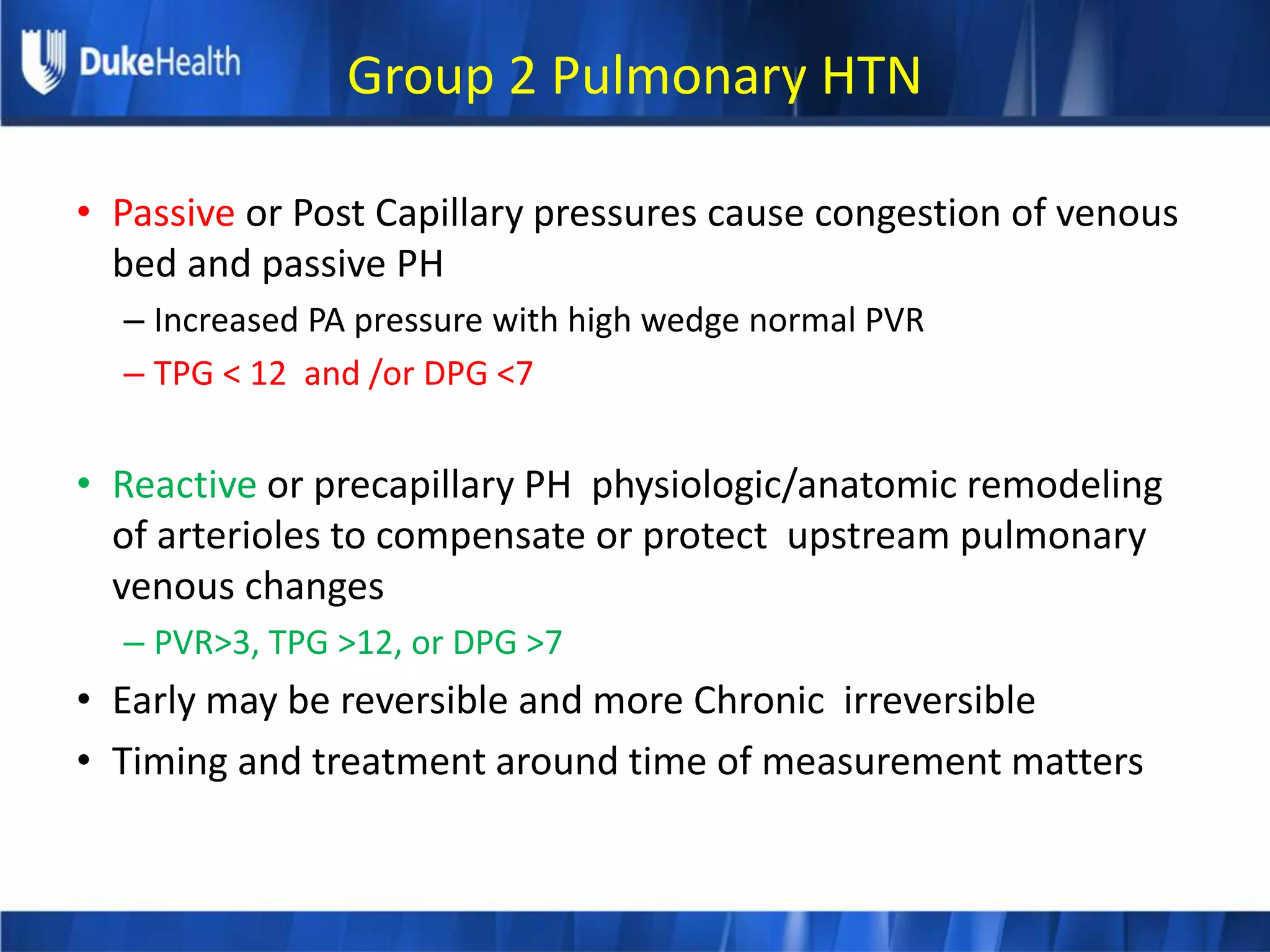 Pulmonary Hypertension Basics 2021 | PPTX