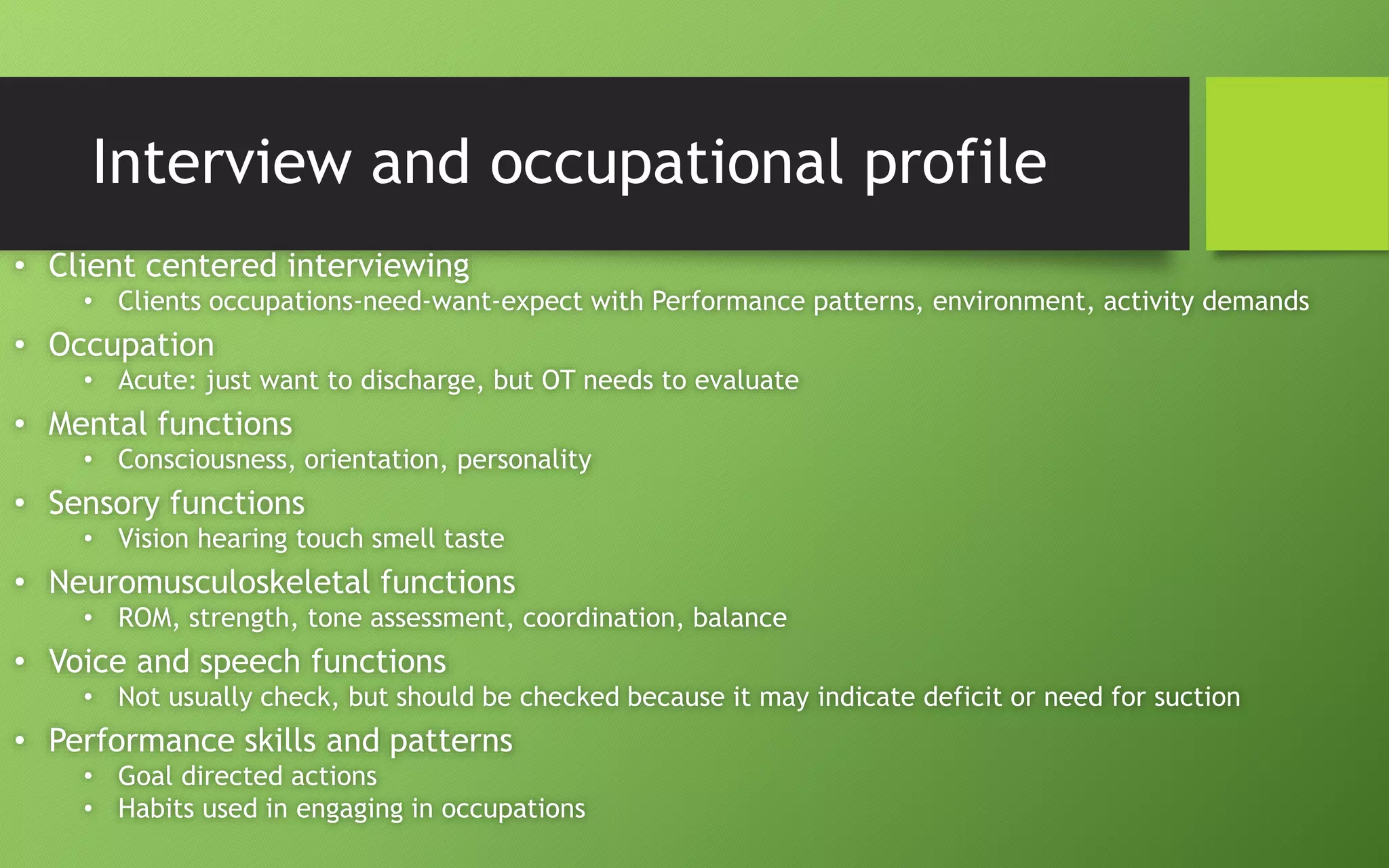 Foundation of occupational therapy | PPTX