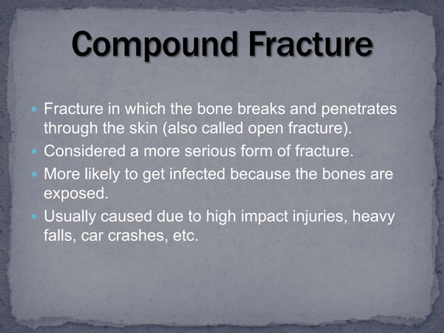 3 bone fractures | PPT