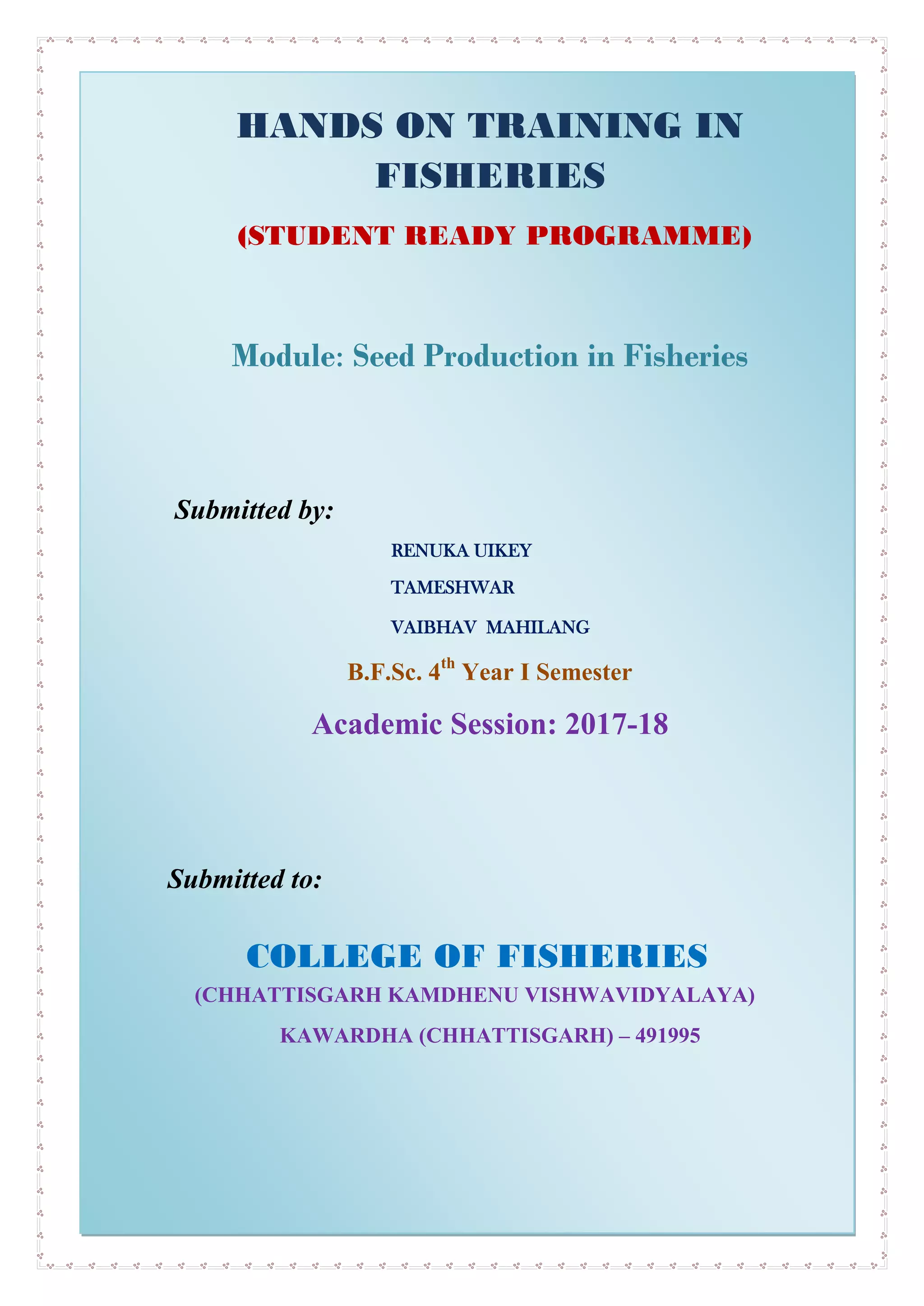 Hands on Training 2018 | PDF