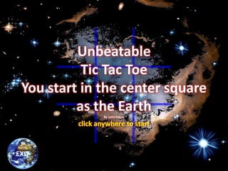 Tic Tac Toe X goes first unbeatable | PPTX | Puzzle Video Games | Video ...