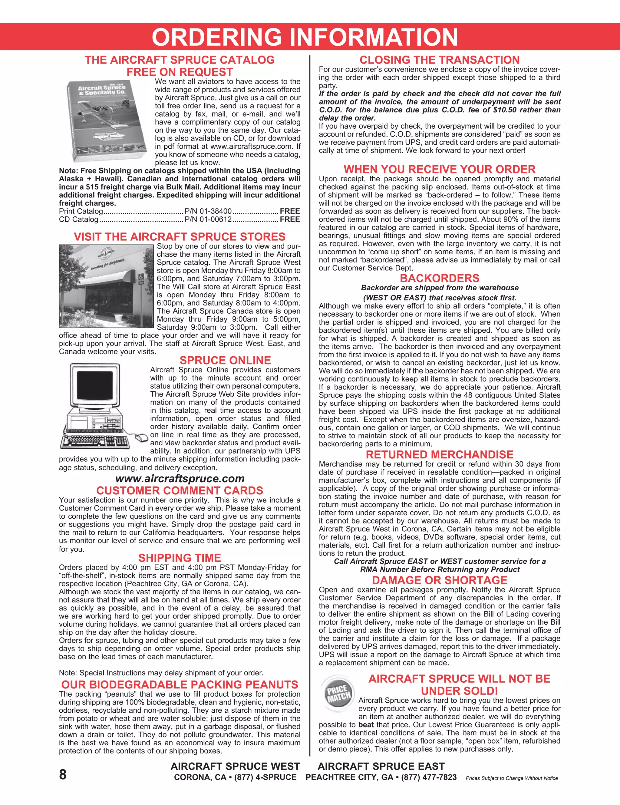 2014catalog aviations spruce. | PDF