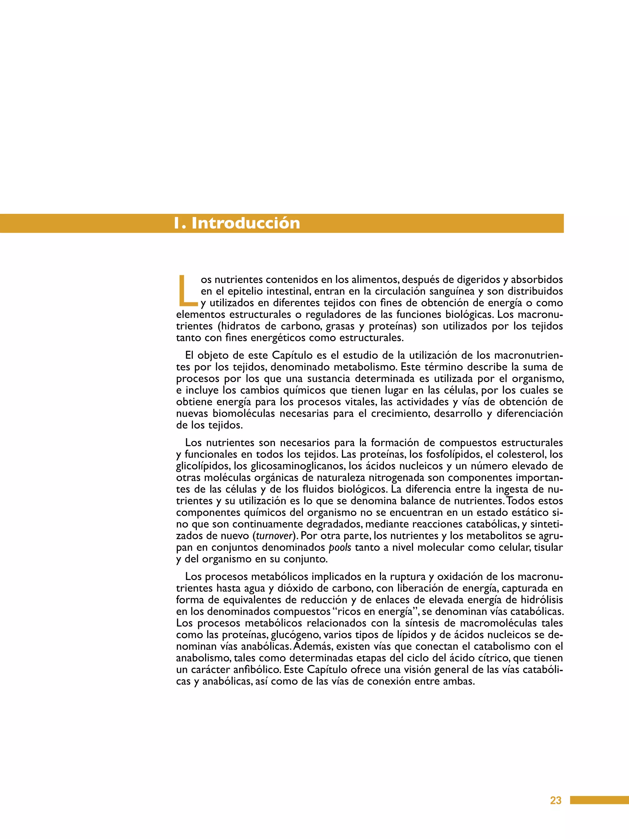 1 funciones y metabolismo de los nutrientes | PDF