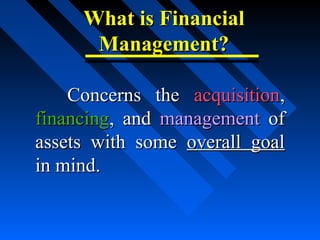1 functions and scope of financial mgt (2) | PPT