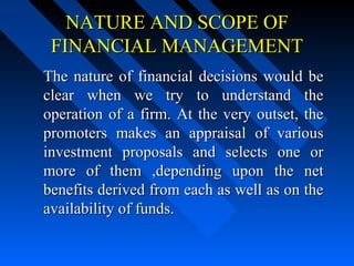 1 functions and scope of financial mgt (2) | PPT