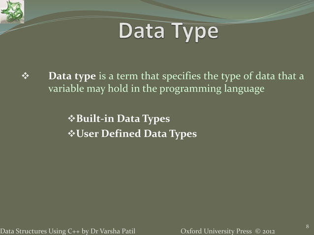 1. Fundamental Concept - Data Structures using C++ by Varsha Patil | PPTX | Programming ...