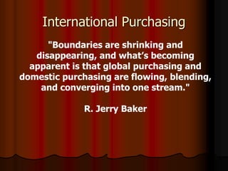 1 fundamentals of international purchasing | PDF