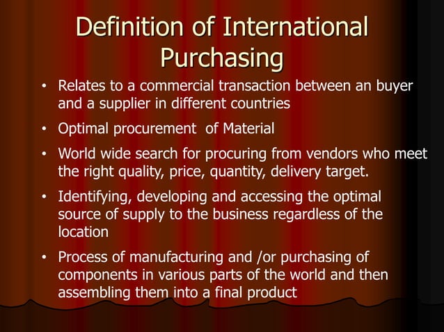 1 fundamentals of international purchasing | PDF