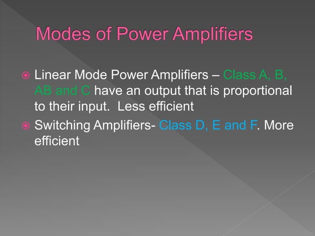 CLASS D AMPLIFIER | PPTX | Digital Audio | Computer Software and Applications