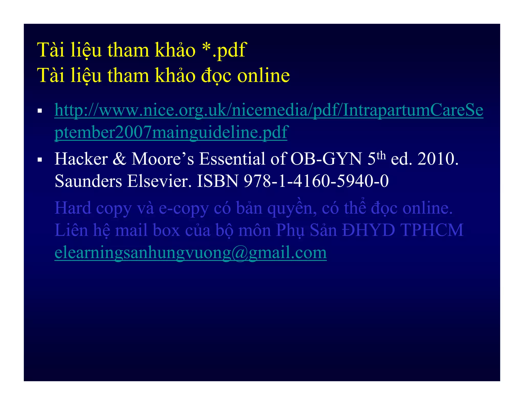 SINH LÝ CHUYỂN DẠ | PDF