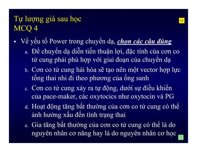 SINH LÝ CHUYỂN DẠ | PDF