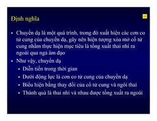 SINH LÝ CHUYỂN DẠ | PDF