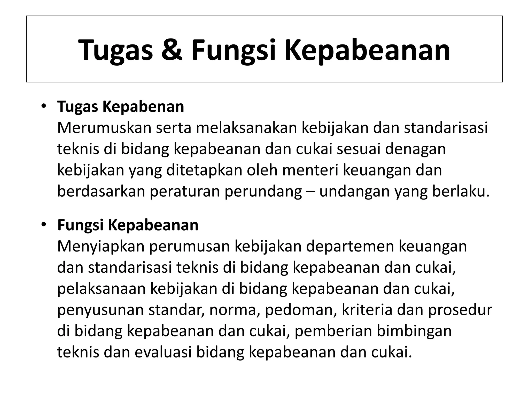 Gambaran Umum & Fasilitas Kepabeanan _ Materi Training "EXPORT IMPORT" | PPTX