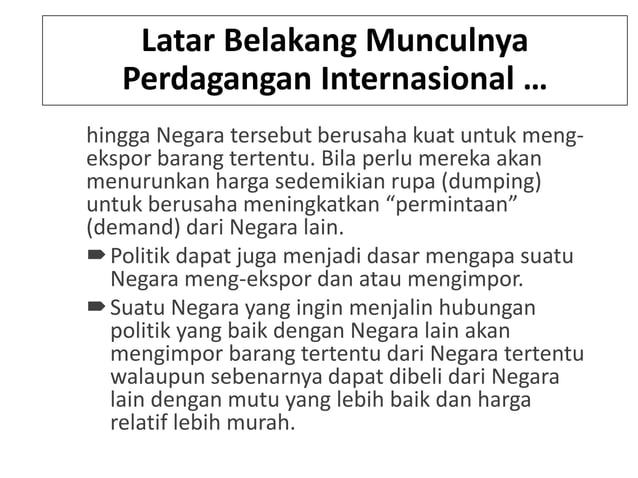 Gambaran Umum & Fasilitas Kepabeanan _ Materi Training "EXPORT IMPORT" | PPTX