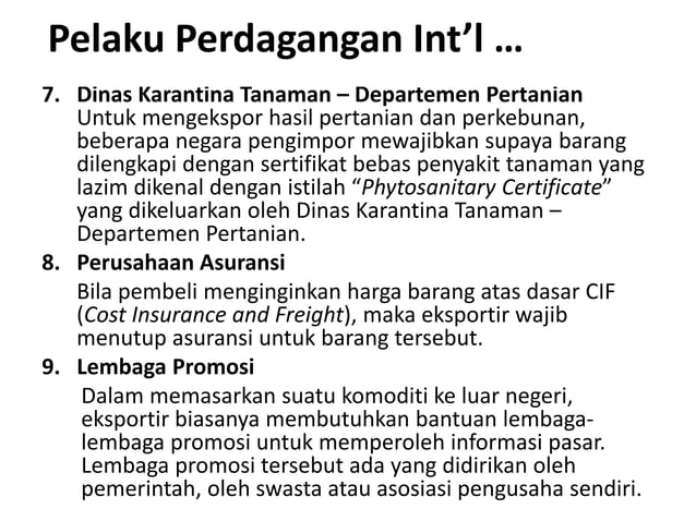 Gambaran Umum & Fasilitas Kepabeanan _ Materi Training "EXPORT IMPORT" | PPTX