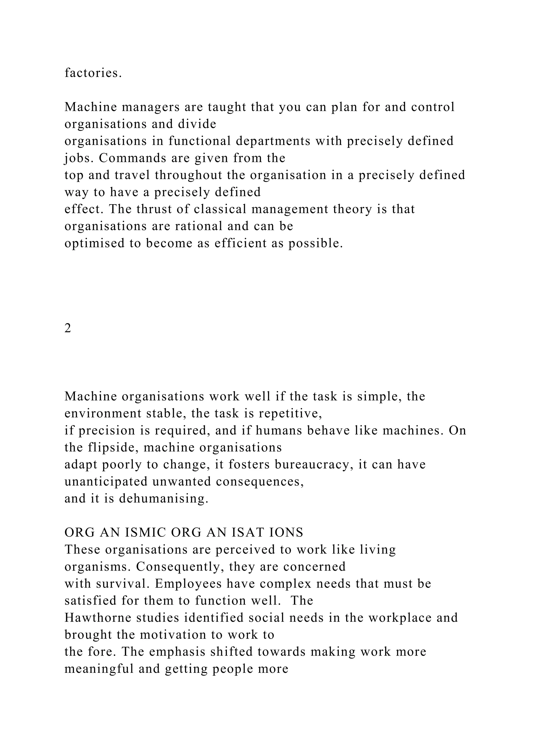 1 Gareth Morgan’s Organisational Metaphors PER S .docx