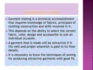 Garment Construction | PPTX