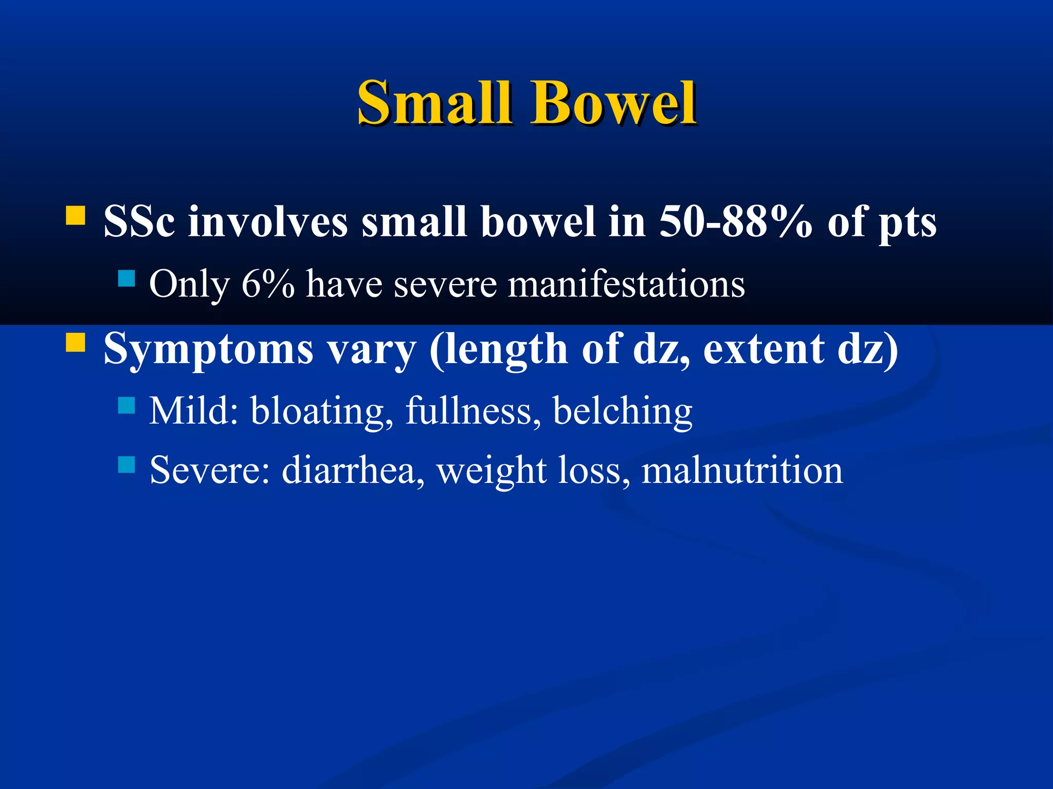 1 gastrointestinal manifestations of systemic sclerosis | PPT