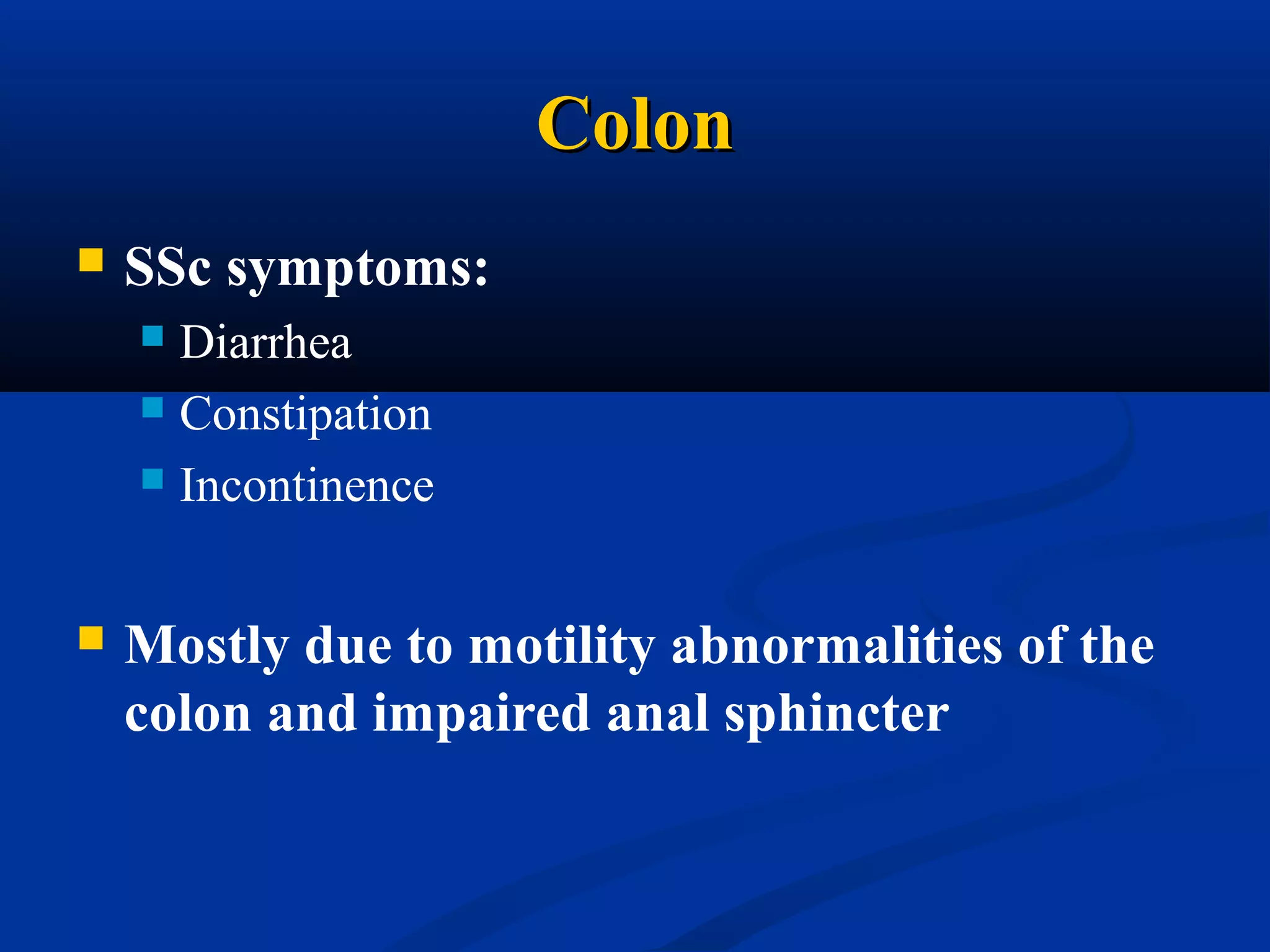 1 gastrointestinal manifestations of systemic sclerosis | PPT