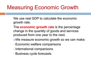 Measuring GDP & Economic Growth.Macroeconomics | PPTX