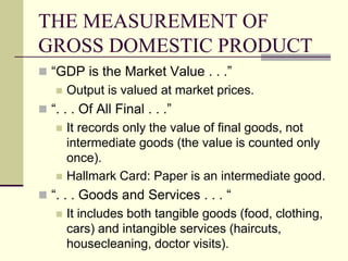 Measuring GDP & Economic Growth.Macroeconomics | PPTX