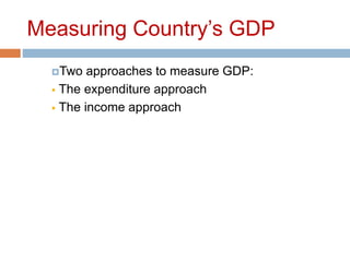 Measuring GDP & Economic Growth.Macroeconomics | PPTX