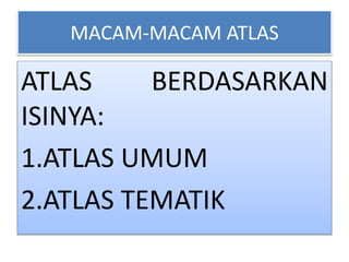 1 genap peta, atlas, dan globe | PPTX