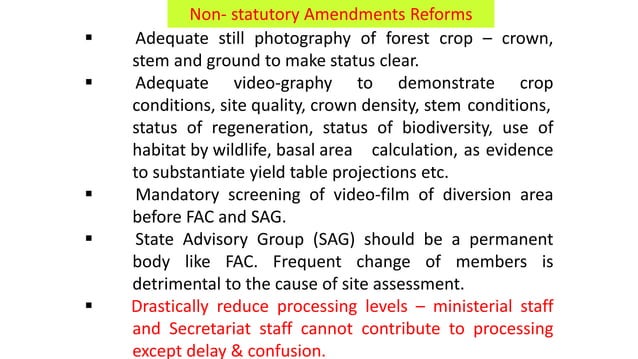 1 General Constitution & Non Forest Land under Forest Conservation Act ...