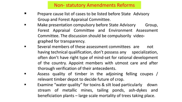 1 General Constitution & Non Forest Land under Forest Conservation Act ...