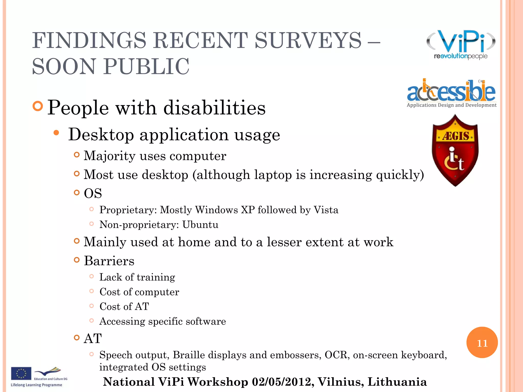 General introduction of the ViPi project (Karel Van Isacker, PhoenixKM ...
